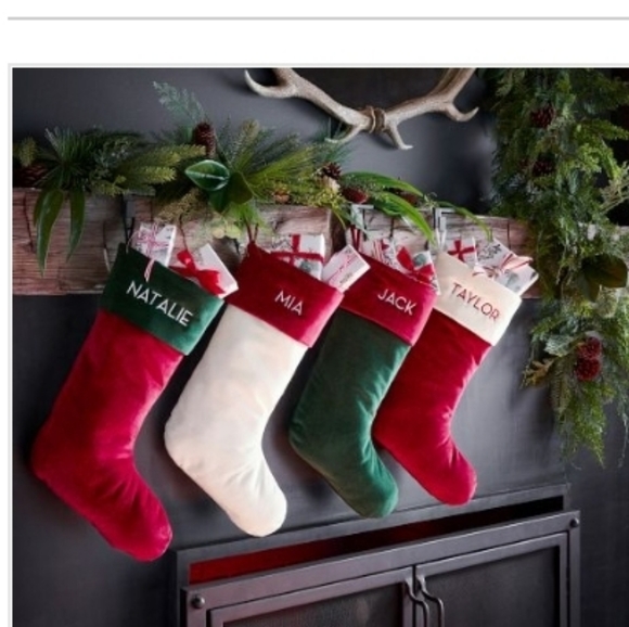 Pottery Barn | Holiday | Potterybarn Jumbo Quilted Personalized ...